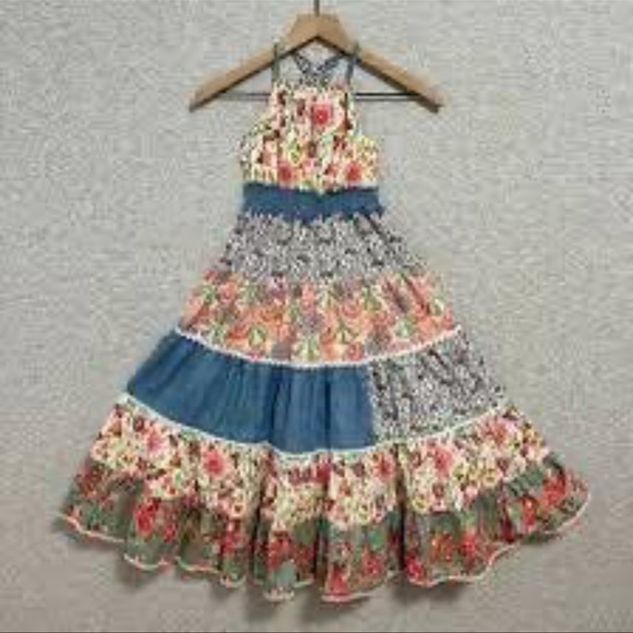 Matilda Jane | Dresses | Matilda Jane Floral Maxi Dress Blue Red Green ...